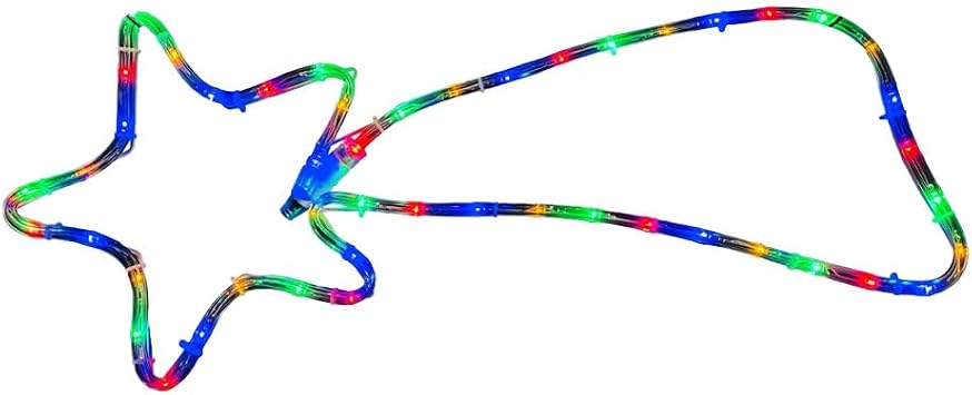 High Tech Stella Cometa Luminosa a Tubo da Esterno - Luci Led 48 ...