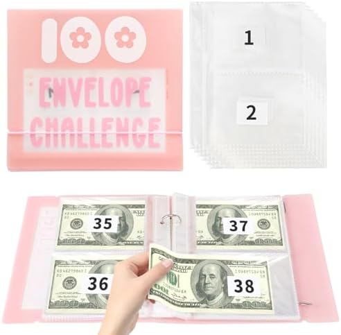 Amazon.com : 100 Envelopes Money Saving Challenge Binder,Budget Binder ...
