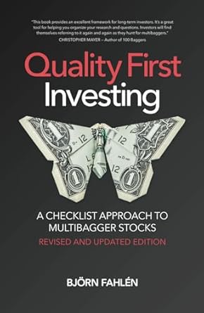 Amazon.com: Quality First Investing: A Checklist Approach to ...