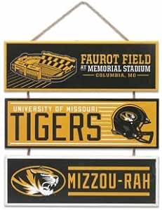Amazon.com: University of Missouri Football Stadium Linked Wood Wall ...