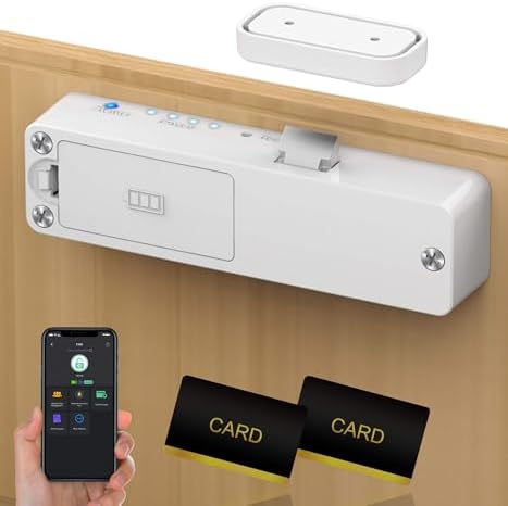 BAWOSS Smart Cabinet Lock Bluetooth Hidden Invisible RFID Kid Keyless ...