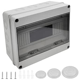 Caja Estanca Exterior Electrónica IP65, 12 Modulos, Caja Cuadro Electrico Superficie de ...