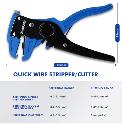 X-COTEC Wire Stripper, Multifunctional Insulated Wire Strippers ...