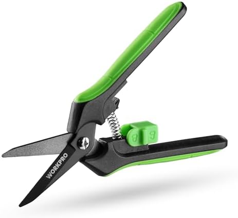 Amazon.com: WORKPRO 6-Inch Garden Pruning Shears, Sharp High-Carbon ...