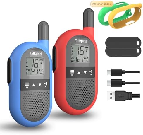 Talkpod F40 Walkie Talkies for Adults Kids Long Range, Rechargeable ...