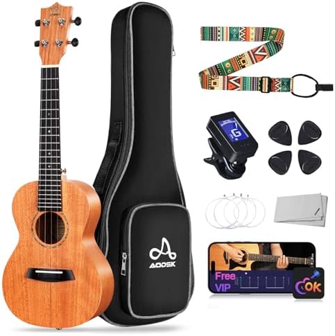 Amazon.com: Ranch Concert Ukulele 23 inch Professional Wooden Ukelele ...