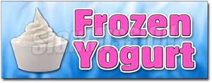Amazon.com: SignMission 12" Frozen Yogurt Decal Sticker Yoghurt self ...
