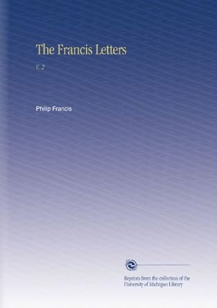 Amazon.com: The Francis Letters: V. 2: Francis, Philip: Books