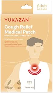 Amazon.com: Yukazan Adult Cough Patch for Cough Relief - 6 Pieces ...