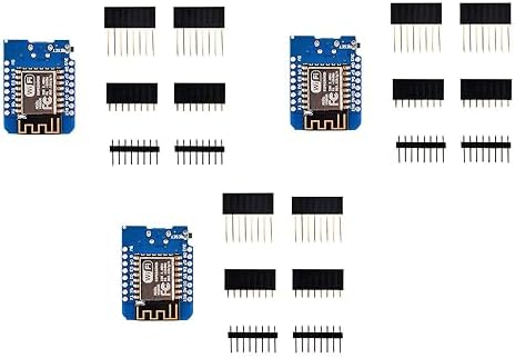 AZDelivery 3 x D1 Mini NodeMcu mit ESP8266-12F WLAN Module CH340G Lua kompatibel mit Arduino ...