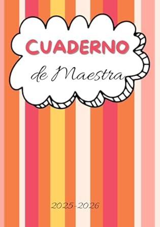 CUADERNO DOCENTE. CURSO 2025-26: Cuaderno de maestra : PLM, M: Amazon.ie