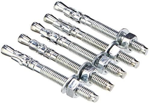 AHC K-ZYTB850B5 M8 x 50 mm Through Bolts - Zinc Plated (Pack of 5 ...