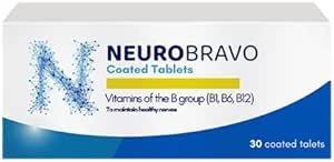 Amazon.com: Neurobravo Vitamin B1, B6, B12 Tablets for Nerve Health ...