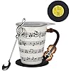 Amazon.com: 12.9 oz Violin Novelty Mug Unique Musical Note Design Tea ...