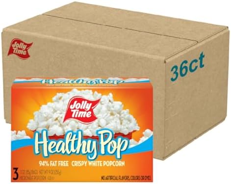 Amazon.com: Jolly Time Healthy Pop Microwave Popcorn, Low Fat Gluten ...