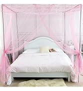 Amazon.com: naturetalk Bed Canopy, Princess Bed Curtain Net for Girls ...