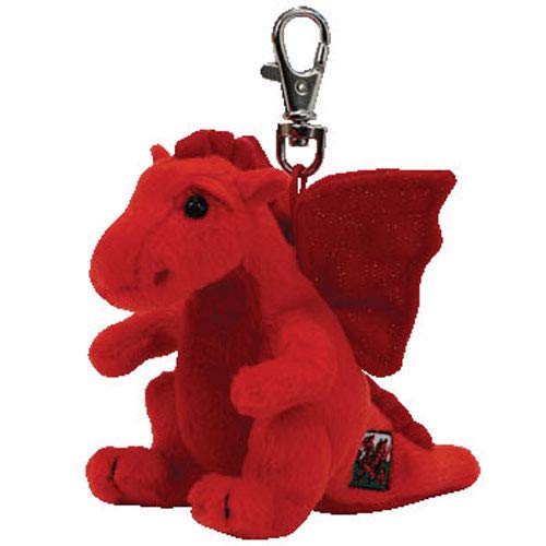Y Ddraig Goch The Red Dragon (Uk Exclusive) Ty Beanie Babies Key Clip ...