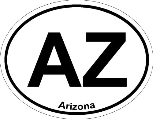 Amazon.com - Oval (Arizona); State Bumper Sticker
