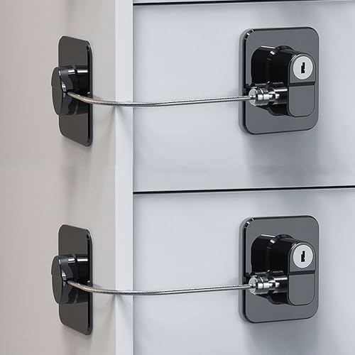 Amazon.com: MCOTOP Refrigerator Locks 2 Pack, Freezer Locks with 2 Keys ...