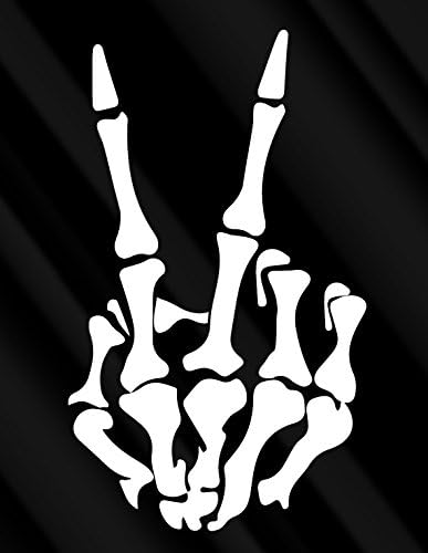 Skeleton Hand Drawing Peace