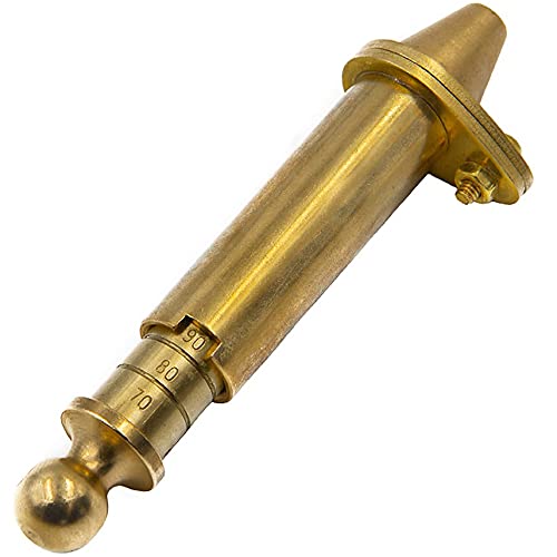 Antique Brass Powder Measure and Flask for Loading Rifle | Antique Kiwi