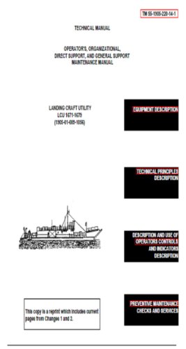 US Army, Technical Manual, TM 55-1905-220-14-1, LANDING CRAFT, UTILITY ...
