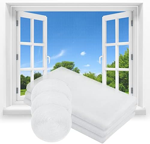 flintronic Window Screen Mosquito Netting, 3 Pack Self Adhesive Window ...
