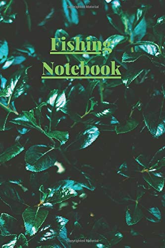 『fishing notebook: 6x9 100 page lined journal notebook diary book ruled ...