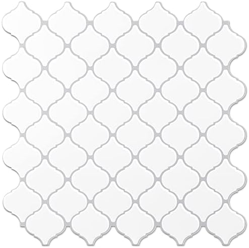 Bianco Arabesque 6mm Ceramic Mosaic Tile - Amazon.com