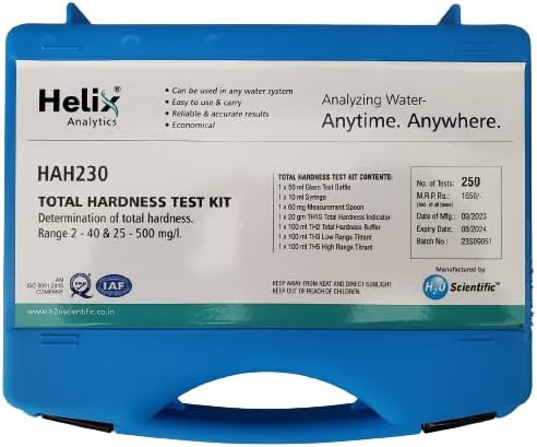 Helix Total Hardness test kit Quick and Easy Hard Water Test for soft ...