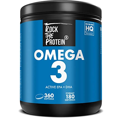 OMEGA 3 Capsulas Rock The Protein® • 360 Capsulas Omega 3 2000 mg ...