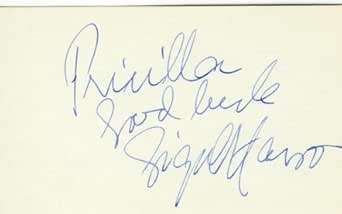 Hasso, Signe Autographed Index Card at Amazon's Entertainment ...