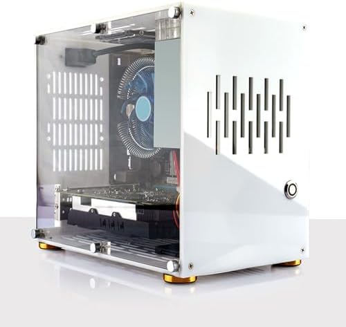 Mini ITX Caja PC - 360 Grado Tipo Abierto Arcylic Lado Transparente ...
