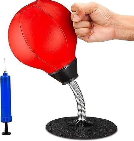 Desktop Punching Bag Stress Buster Relief for Office & Home – Mini ...