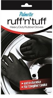 Palmrite Ruff N Tuff Heavy Duty Resuable Gloves (Size: 8-8 1/2) Pack of ...