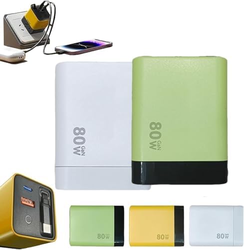 Amazon.com: Tobre 3 in 1 Charger 80 Watt, 3 in 1 Gan Charger, Scalable ...