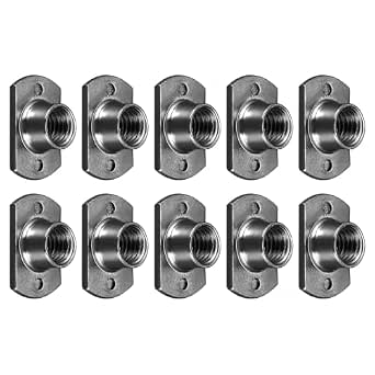 METALLIXITY Spot Weld Nuts (M8) 25Pcs, Carbon Steel Double Tab Fastener ...
