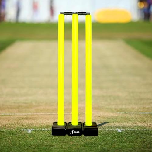 Buy Boldfit Cricket Stumps with Stand Cricket Kit Plastic Wickets for ...