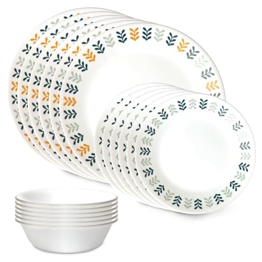 [아마존 픽!] 코렐 그릇, 접시 18피스 세트 3종 최대 53% 할인 후 42불 - MODUBA