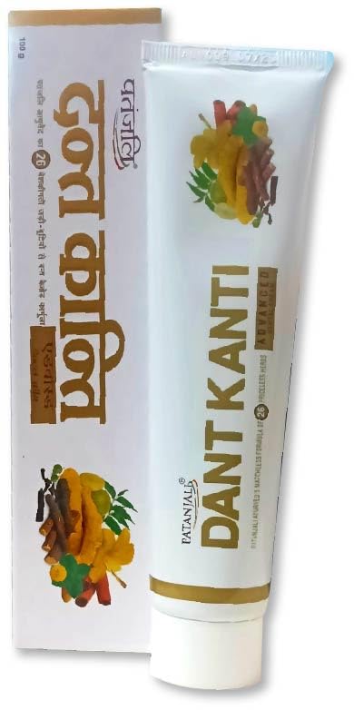 Buy Patanjali Dant Kanti Advanced Toothpaste (100gm) - Pack of 4 Online ...