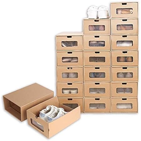 Amazon.com: MYOYAY Shoe Box (20PCS) with Transparent Window, Waterproof ...
