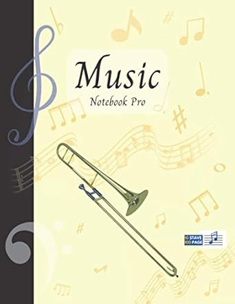 Amazon.com: Music Notebook Pro With Instrument - Trombone | Advanced 10 ...