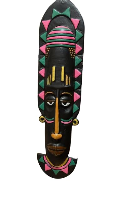Terracotta tribal mask | Terracotta wall hanging tribal king queen mask ...