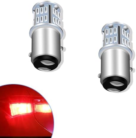 Amazon.com: UNXMRFF Upgraded 2357 1157 LED Bulb Red for Brake Lights ...