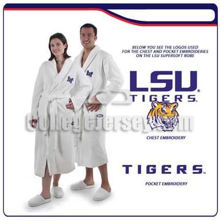 Amazon.com: LSU Tigers Robe - Terry Cloth Memorabilia. : Clothing ...