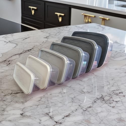 Premium Emerald Nesting Storage Containers Set - 6 Sizes (0.25L, 0.45L ...