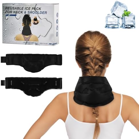 Amazon.com: 4 Pack Ice Pack for Neck Pain Relief with Strap Cooling ...