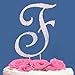 Amazon.com: Fully Covered in Crystal Monogram Wedding Cake Topper ...