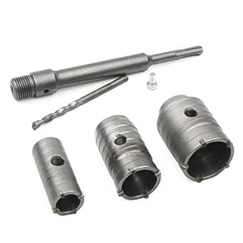 JIUWU Carbide Steel Wall Hole Saw, 200mm Connecting Rod, Dia 30mm 40mm ...