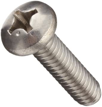 316 Stainless Steel Machine Screw, Plain Finish, Pan Head, Phillips ...